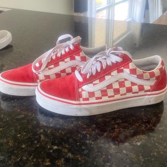 Vans | Shoes | Red Checkered Old School Vans | Poshmark